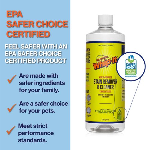 Whip-It® Cleaner & Stain Remover Concentrate 32 OZ -2 Pack Bundle ...