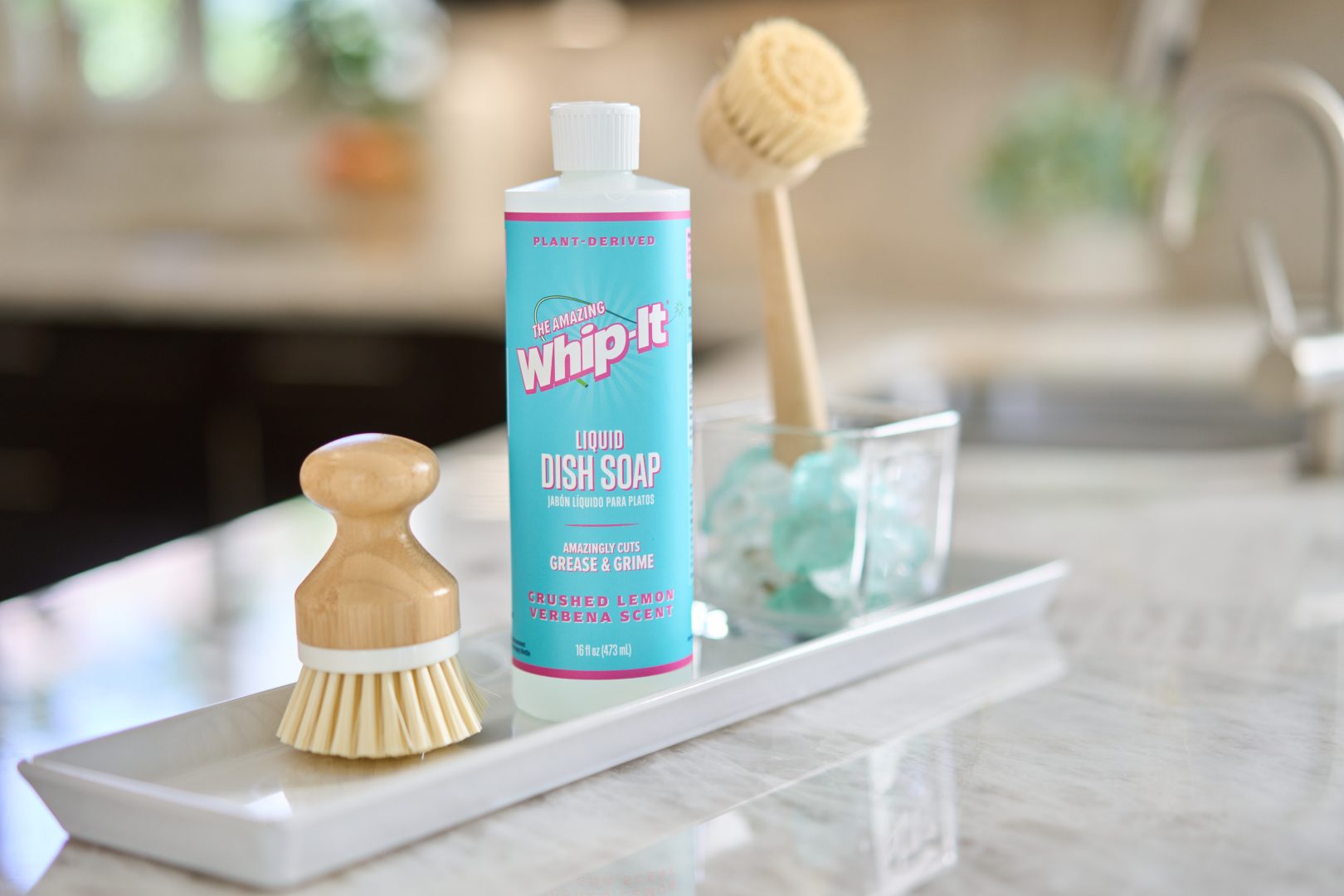 Whip It 16oz Liquid Dish Soap - Crushed Lemon Verbena Scent (INCLUDES ...